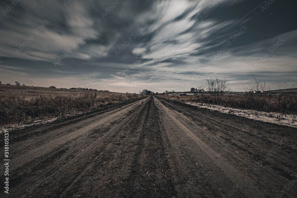 Dark Country Road