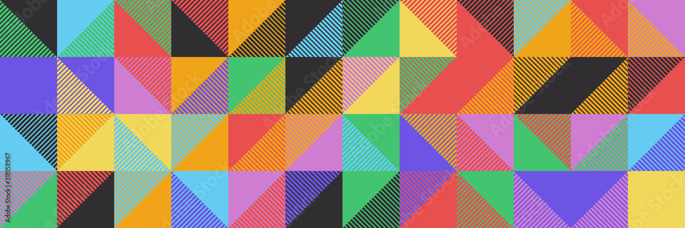 Horizontal Abstract Vector Pattern Design Stock Vector | Adobe Stock