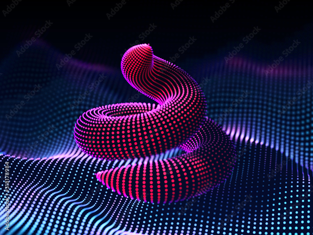 Vetor de Bright feces on a digital surface. Concept of low quality ...