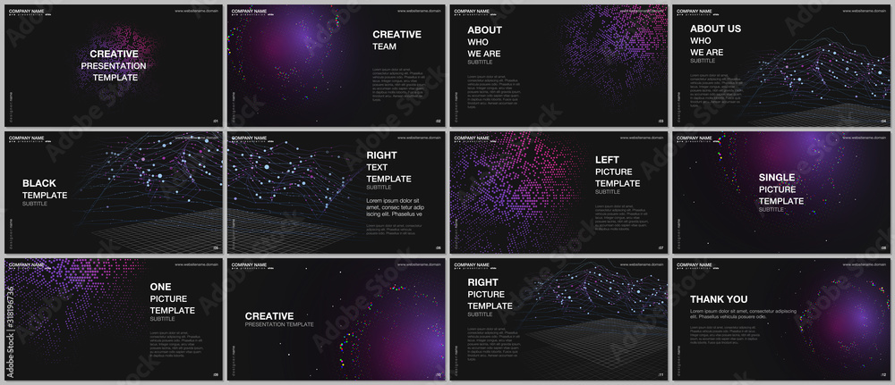 Poster Presentation design vector template, multipurpose template for ...