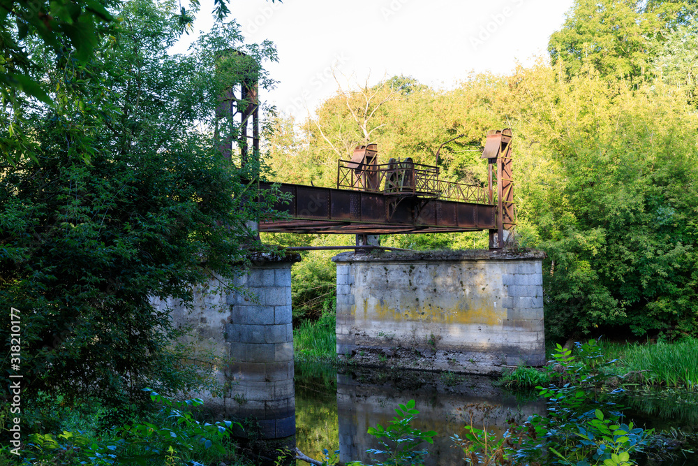 Brigitsky bridge, the destroyed drawbridge in the west of the Brest ...