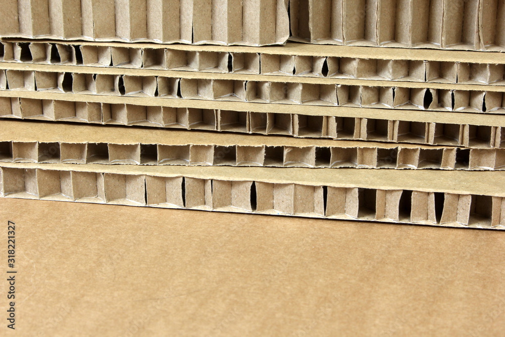 Honeycomb paper board used for cargo bracing. corrugated box sheet ...