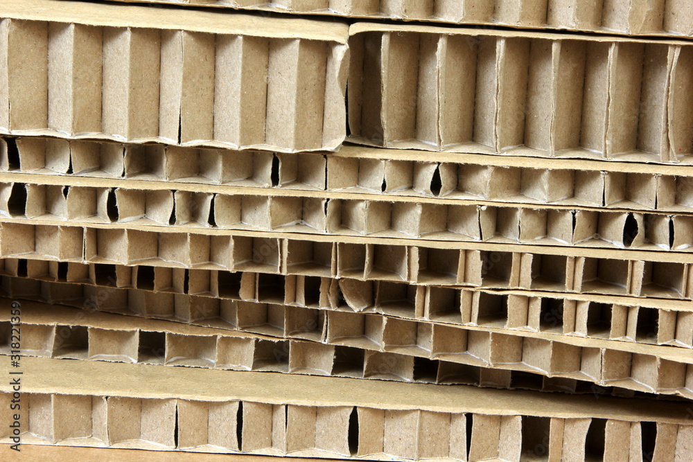 Honeycomb paper board used for cargo bracing. corrugated box sheet ...