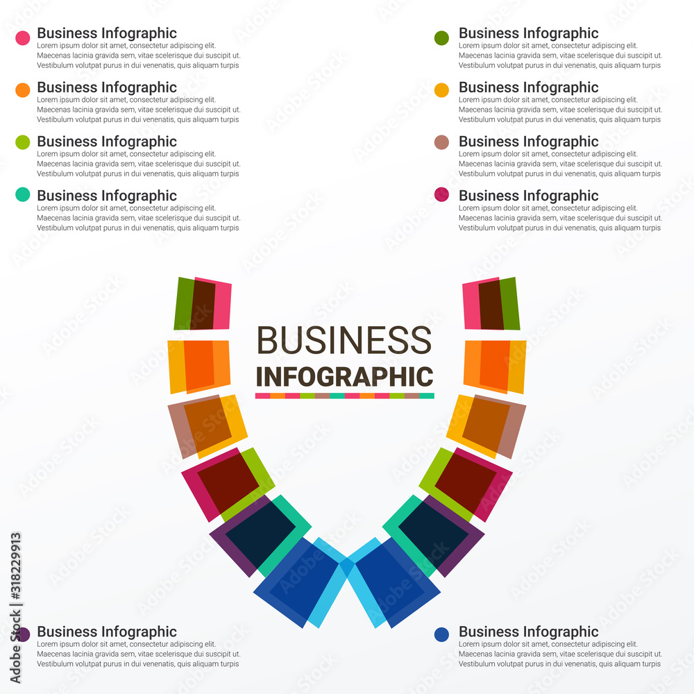 Vector Infographic label design template with icons and options or ...