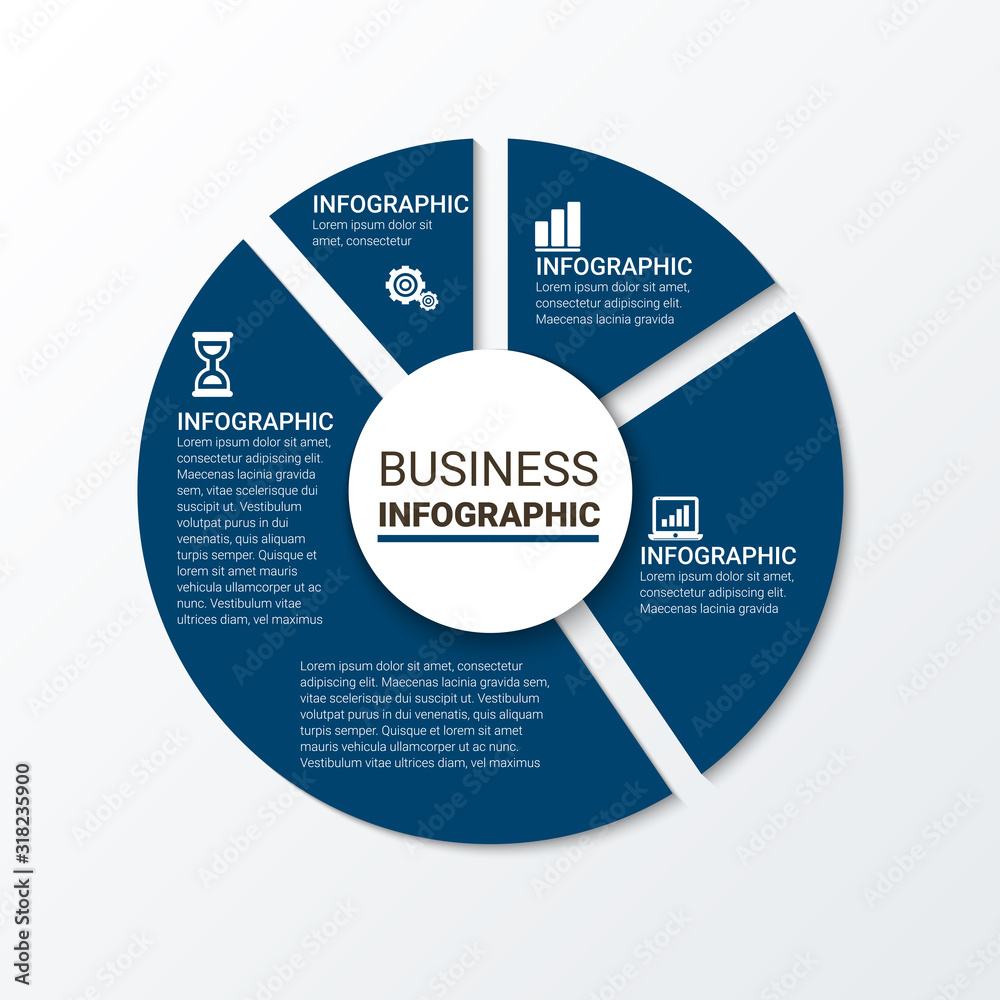 Vector infographic design, structure chart, presentation template ...