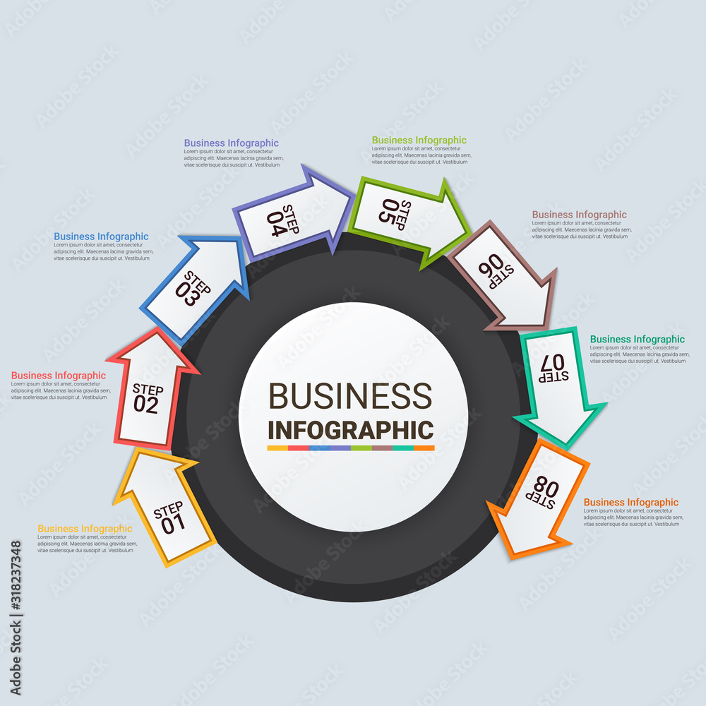 Vector infographic design, structure chart, presentation template ...