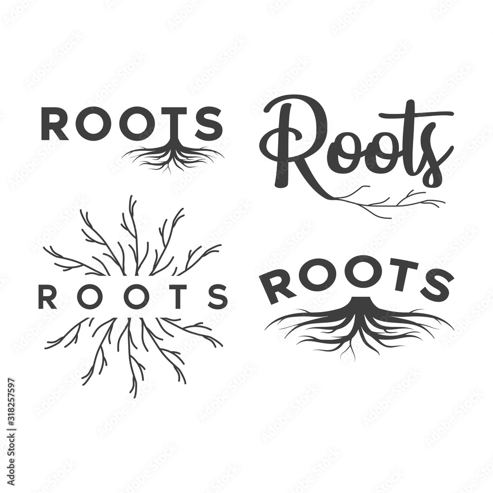 root symbol, logo, and icon Stock Vector | Adobe Stock