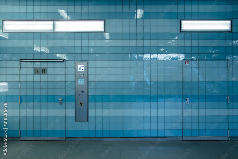 Public Restroom At Subway Station Stock Photo | Adobe Stock