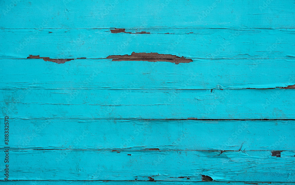 Old blue boards. Vintage blue background from old boards. Wood texture ...