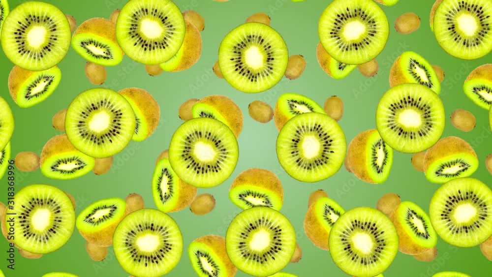 Vidéo Stock Abstract animated high quality 4K background with fruits ...