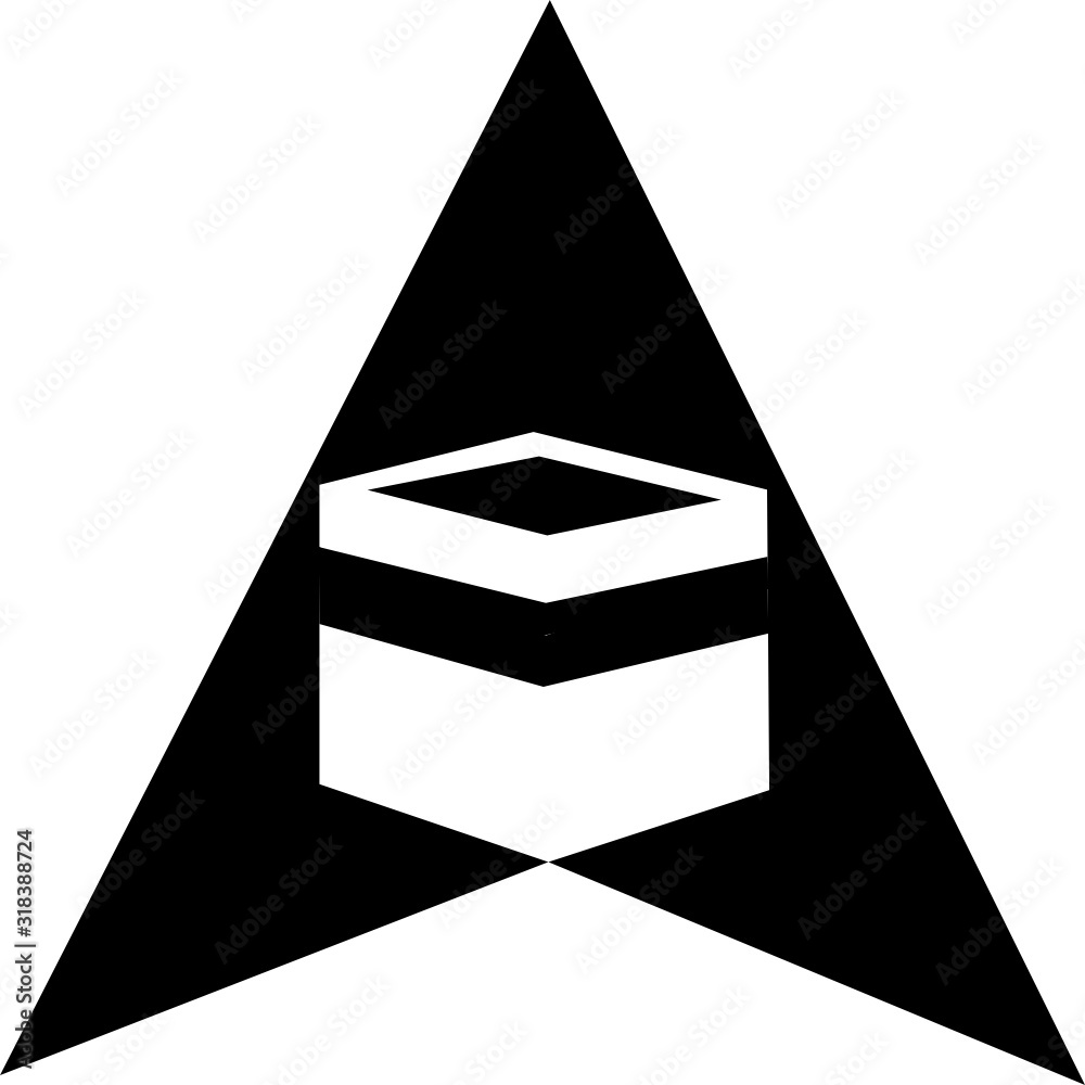 Qibla - muslim prayer direction. Kaaba direction. Mecca. Saudi Arabia ...