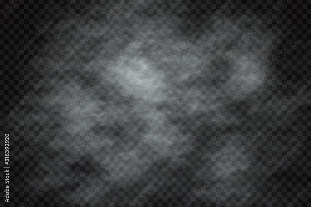 Vector realistic isolated smoke effect for decoration and covering on ...