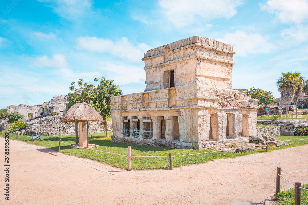 Tulum Archaeological Site. Ancient Mayan pyramids located in Riviera ...