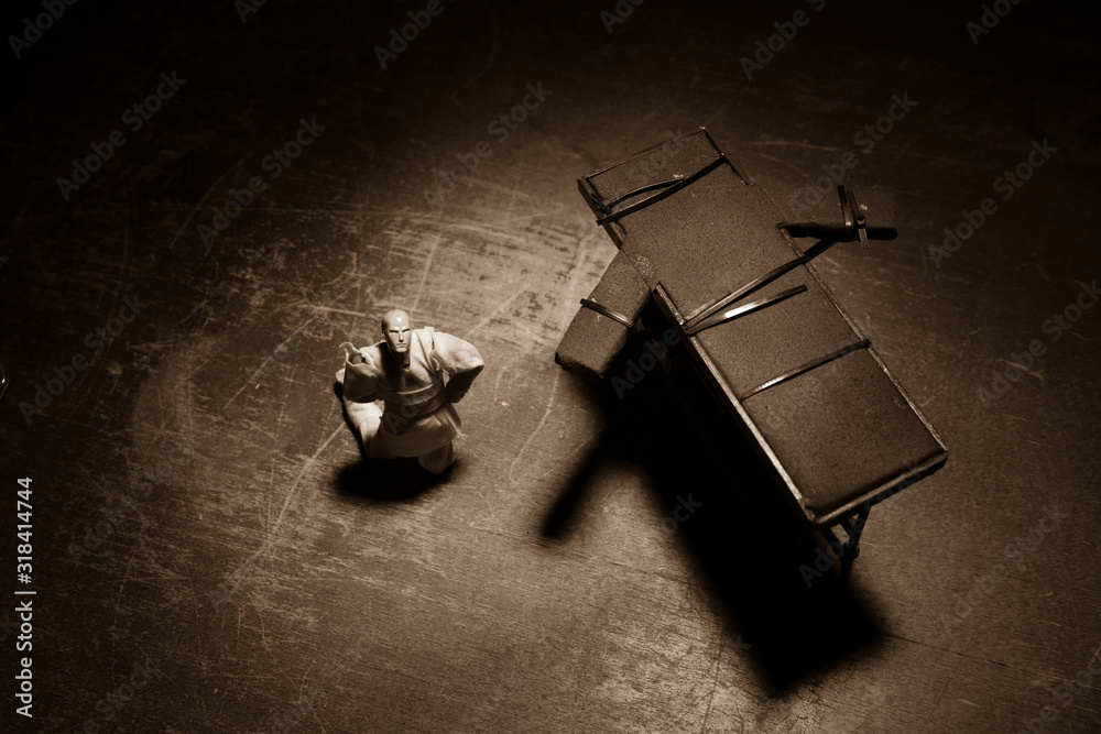 Prisoner handcuffed to death by lethal injection, vial with sodium ...