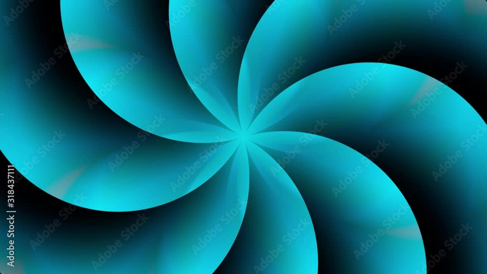 Blue abstract shape with rotation effect animation Stock Video | Adobe ...