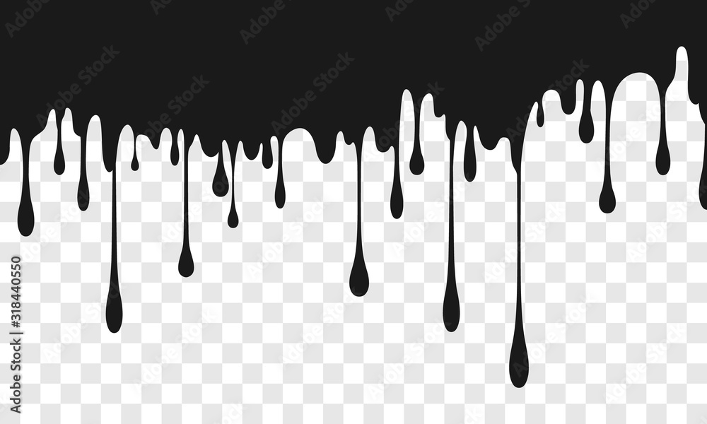 Paint dripping. Dripping liquid. Paint flows. Current paint, stains ...