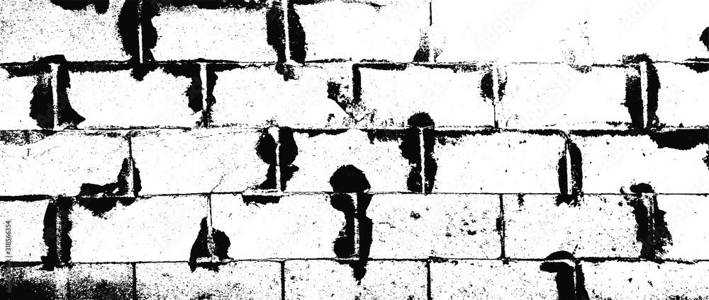 Aged stone wall texture. Grainy messy overlay of empty, aging ...