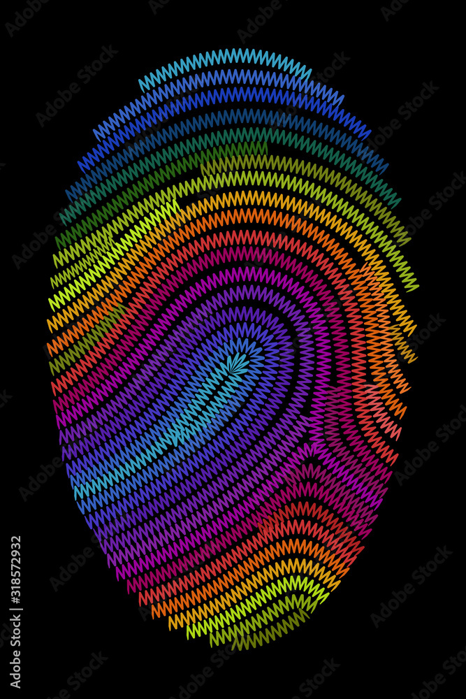 Decorative pattern fingerprint stylized texture of embroidery ...