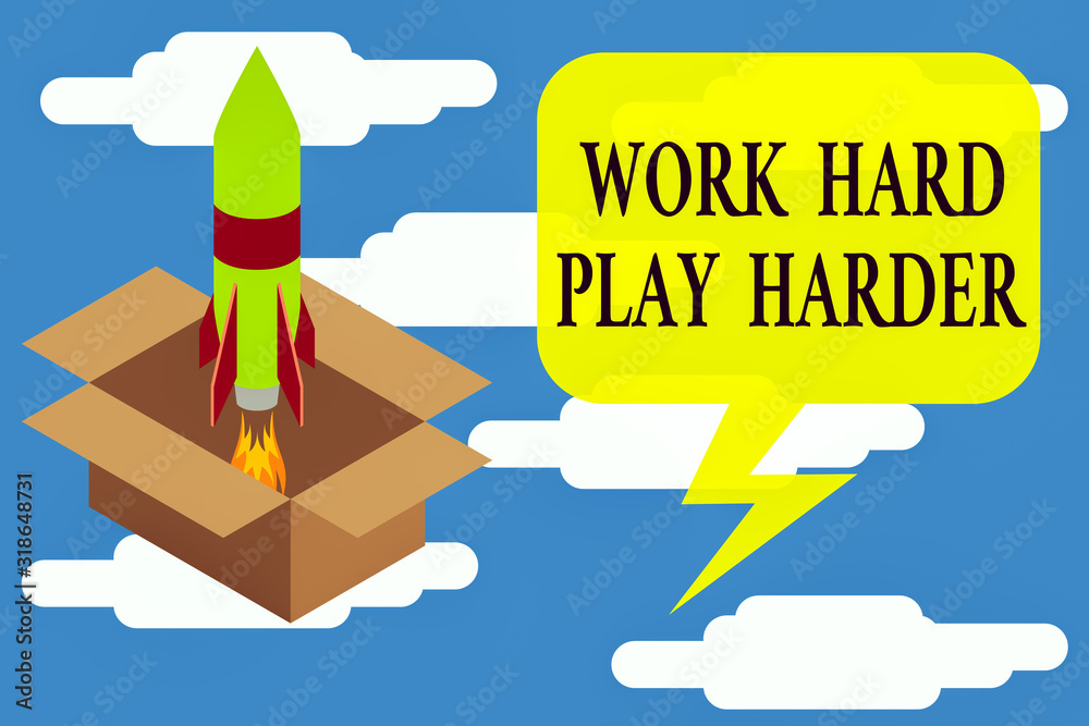 Conceptual Hand Writing Showing Work Hard Play Harder Concept Meaning conceptual-hand-writing-showing-work-hard-play-harder-concept-meaning