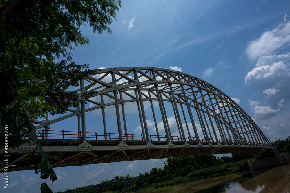 bridge, river, water, architecture, sky, railway, steel, structure ...