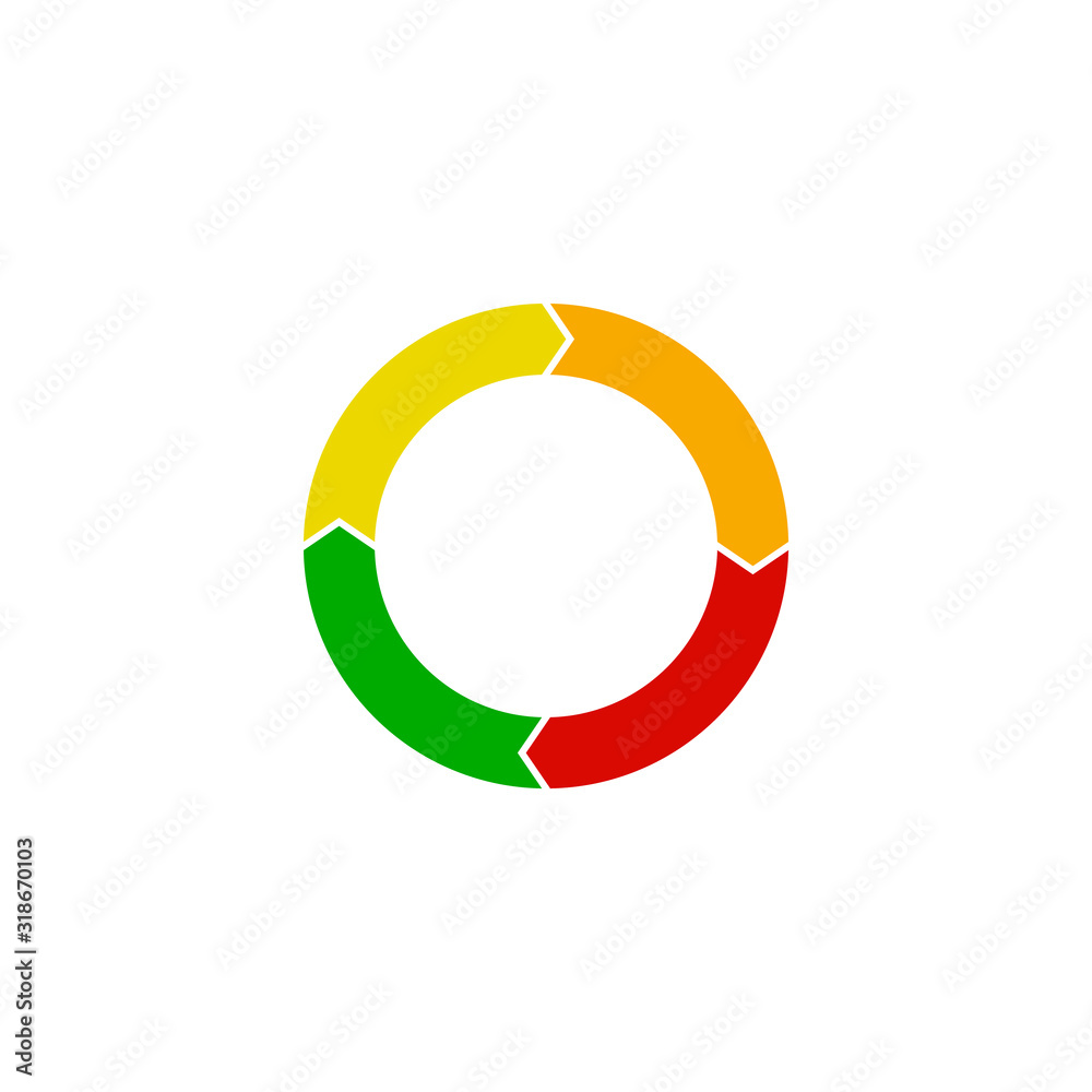 Vector circle arrows infographic, cycle diagram, graph, presentation ...