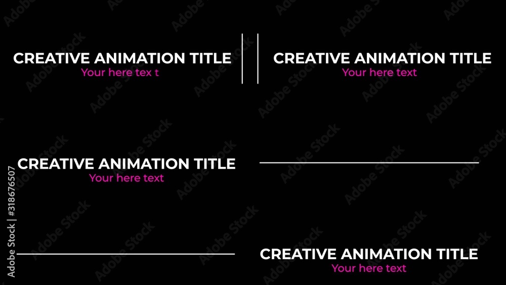 Title Creative Line Overlay Stock Template | Adobe Stock