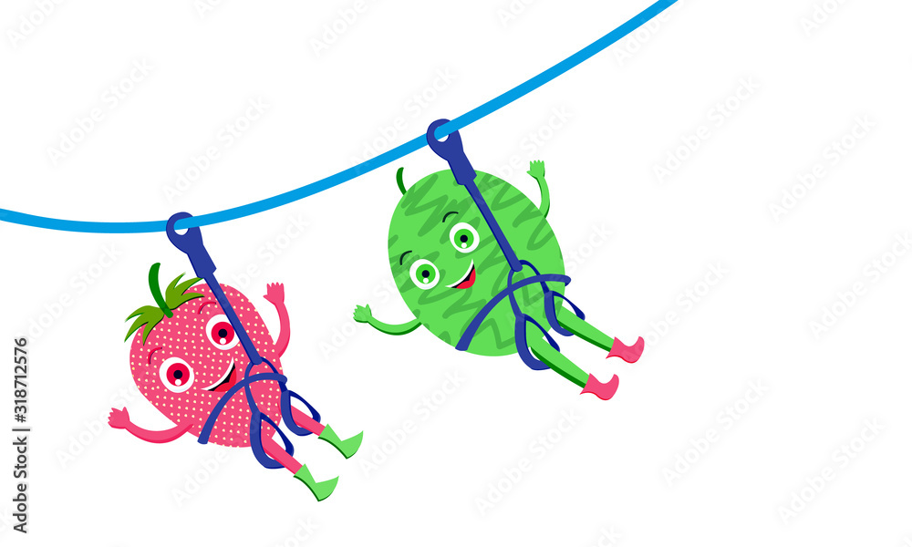 Frutas Animadas en Vectores Stock Vector | Adobe Stock