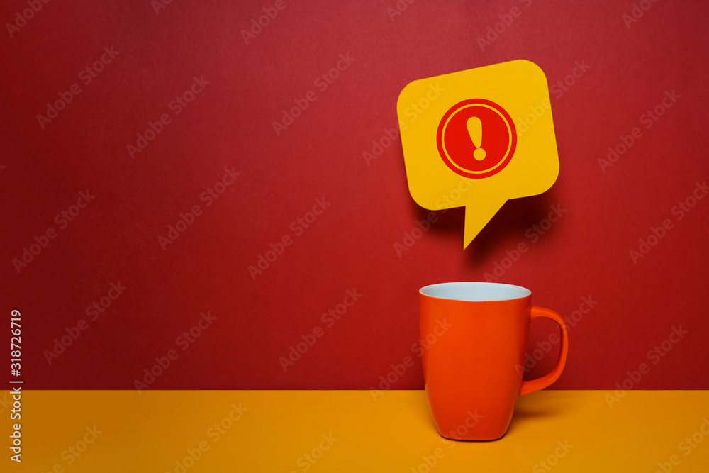 Exclamation mark, warning and safety concept Stock Photo | Adobe Stock