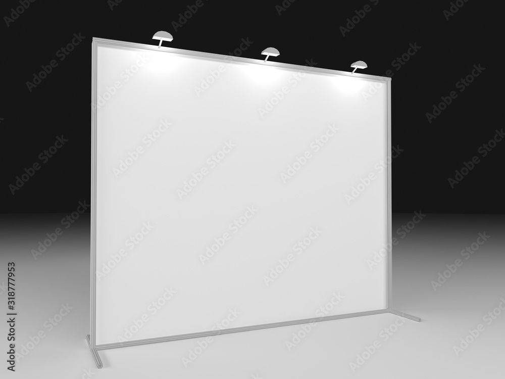 3d render 2x3 backdrop with light. Realistic mockup. Stock Illustration ...
