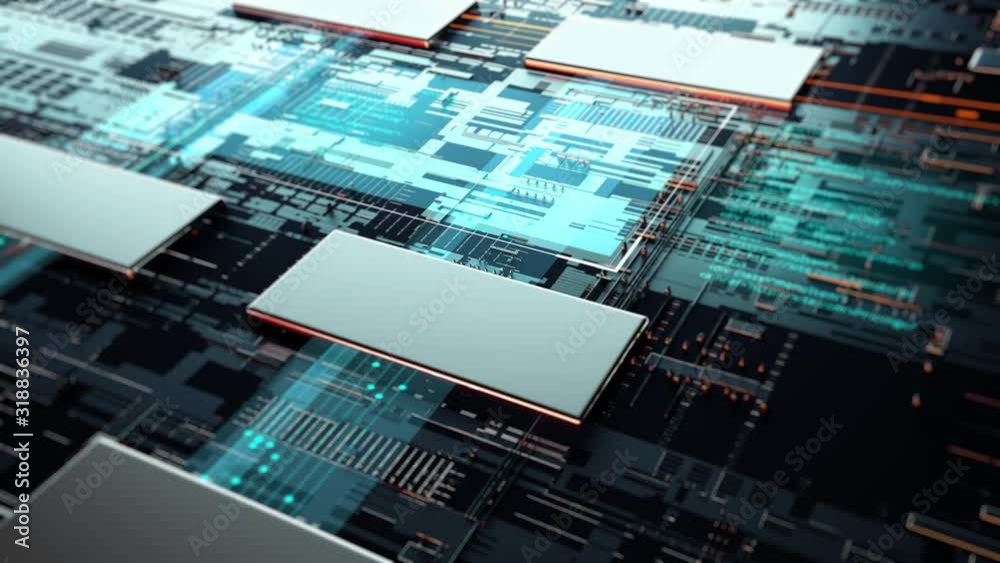 Technology background/Technology background of the abstract computer ...