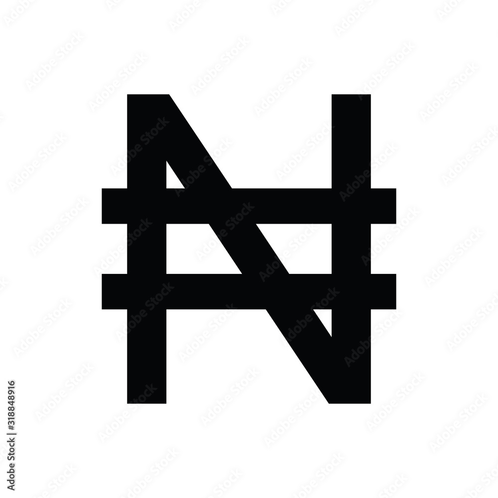 Nigerian Naira icon. Nigerian Naira sign. vector Stock Vector | Adobe Stock