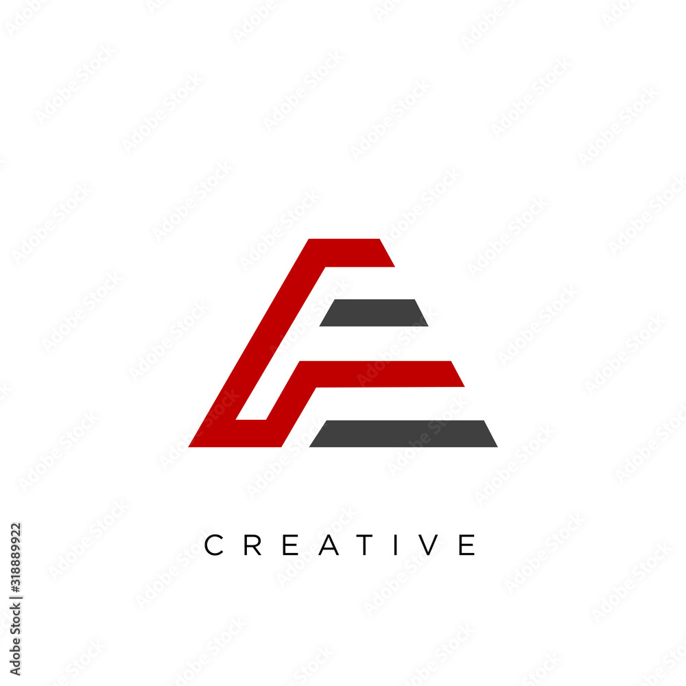 af logo design vector icon Stock Vector | Adobe Stock