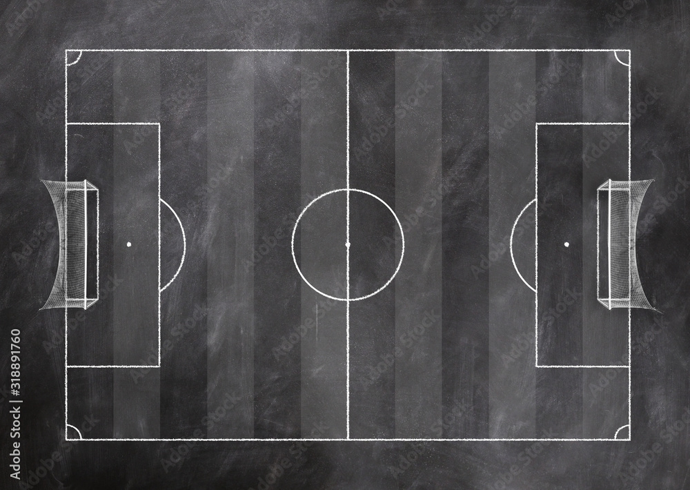 Soccer field from above - texture background Stock Photo | Adobe Stock