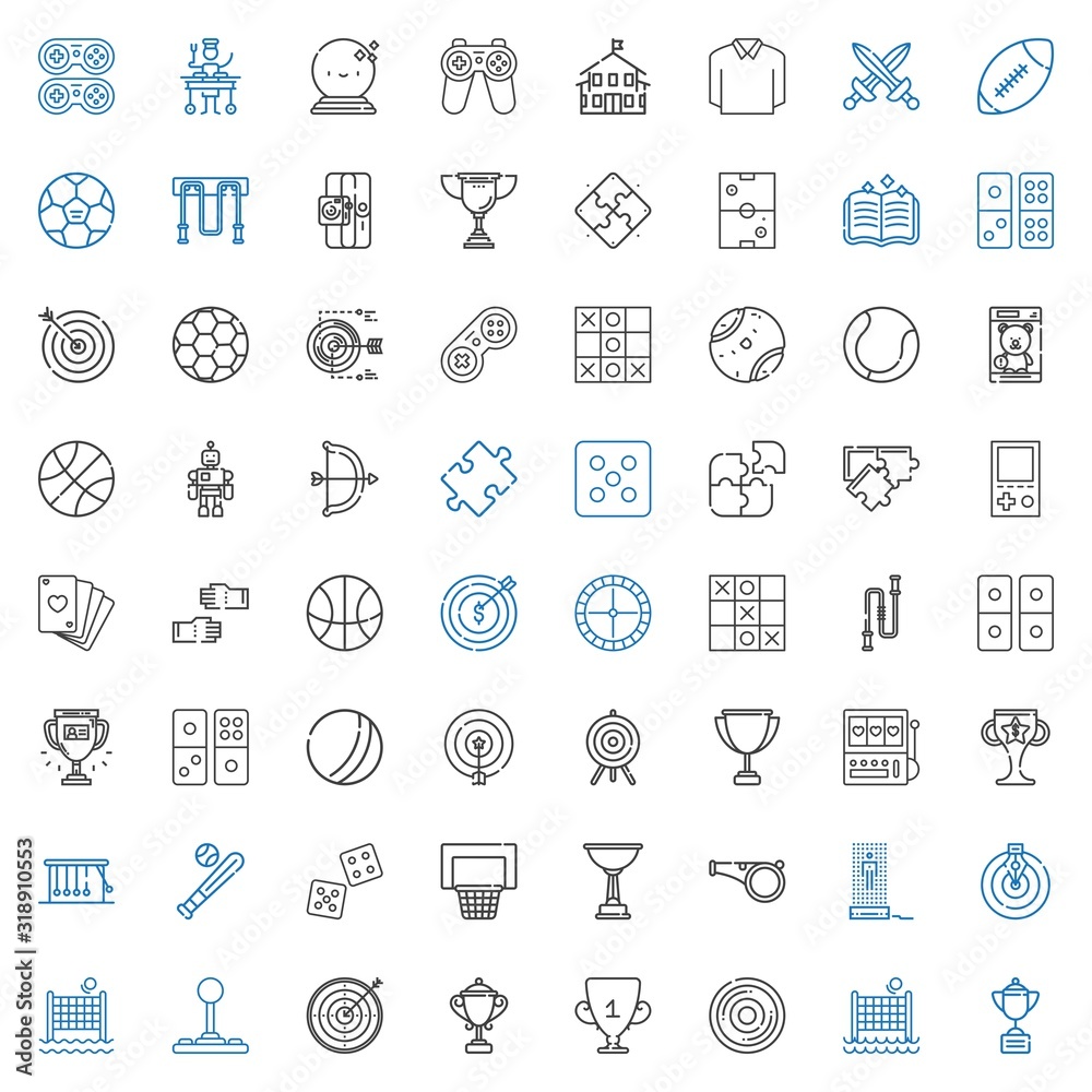 game icons set Stock Vector | Adobe Stock