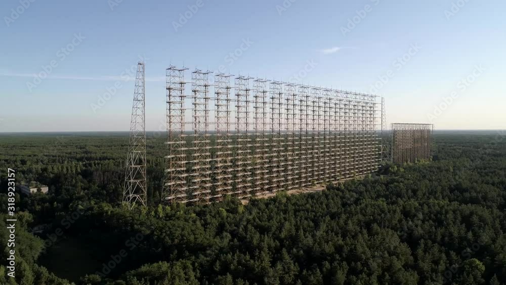 Soviet over-the-horizon radar station for an early detection system for ...