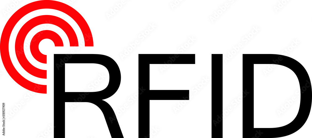 RFID logo, Radio-frequency identification icon Stock Vector | Adobe Stock