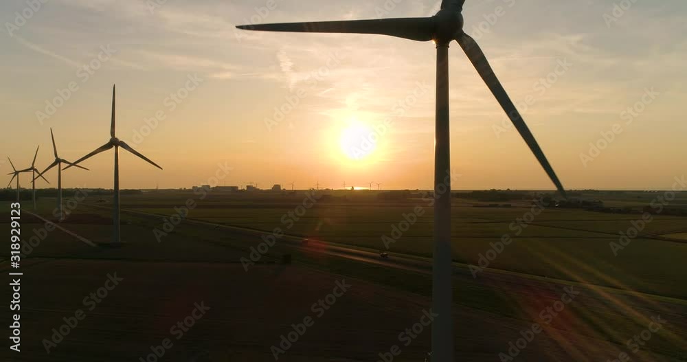 Beautiful Golden Sky During Sunset, Lens Flares Shining Through the ...