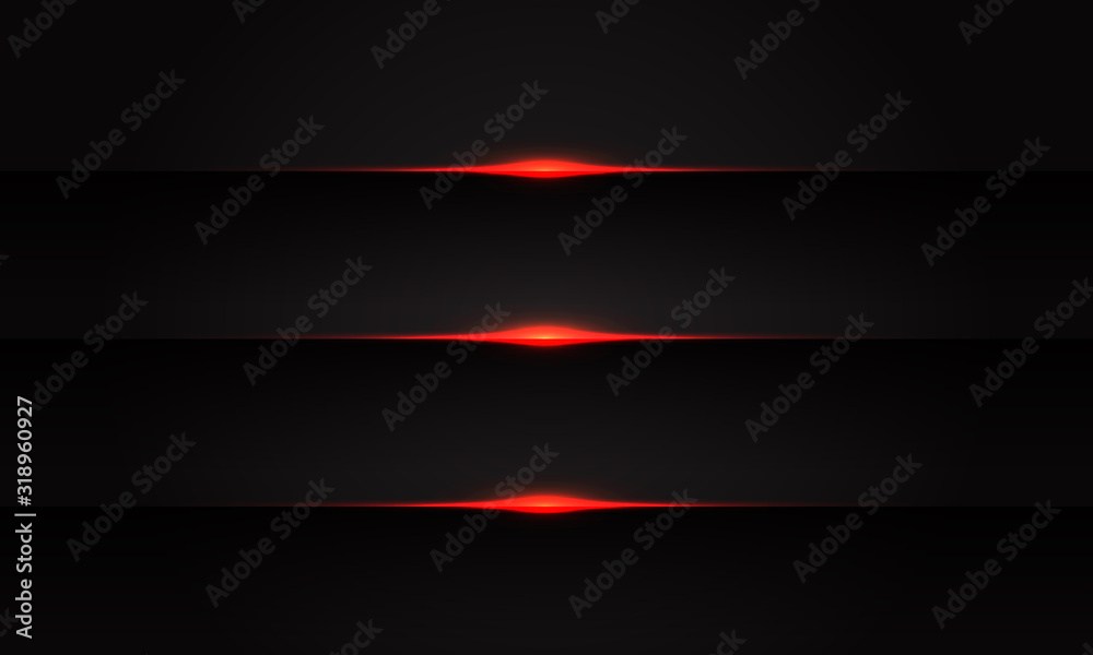 Abstract red line light on black shadow luxury futuristic technology ...