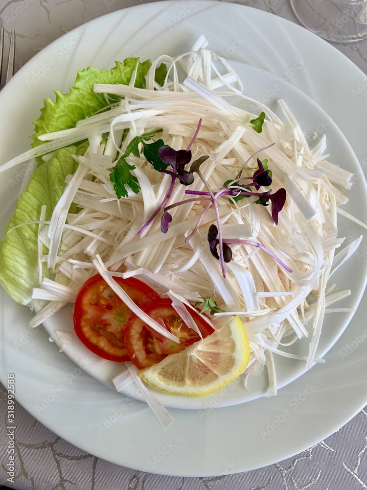 salade de chou palmiste, île de La Réunion Stock Photo | Adobe Stock