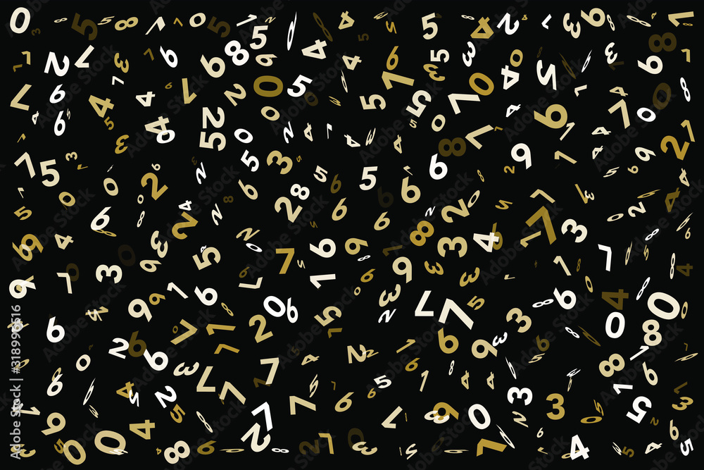 random number pattern for background Stock Vector | Adobe Stock