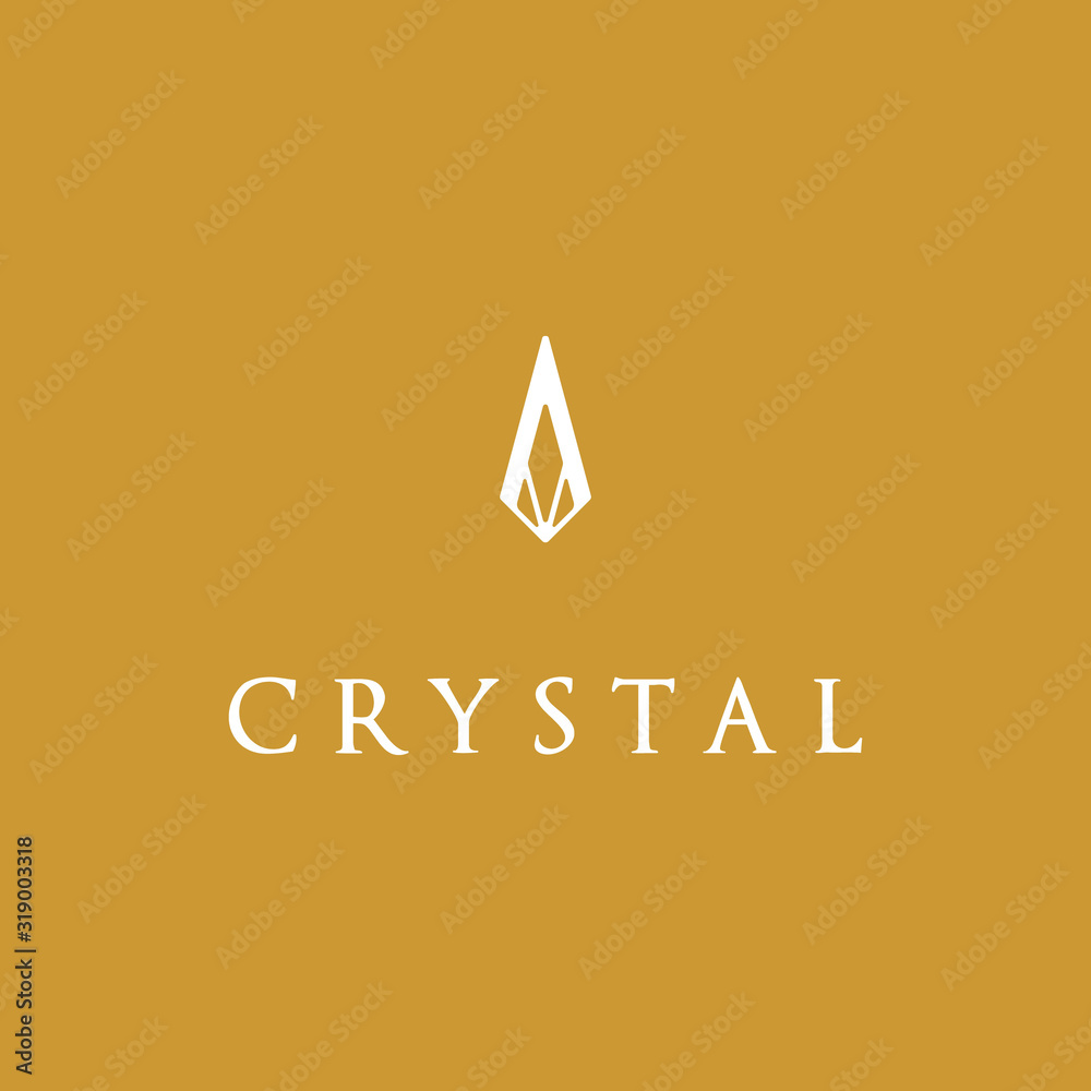 initial A for crystal logo design icon Stock Vector | Adobe Stock
