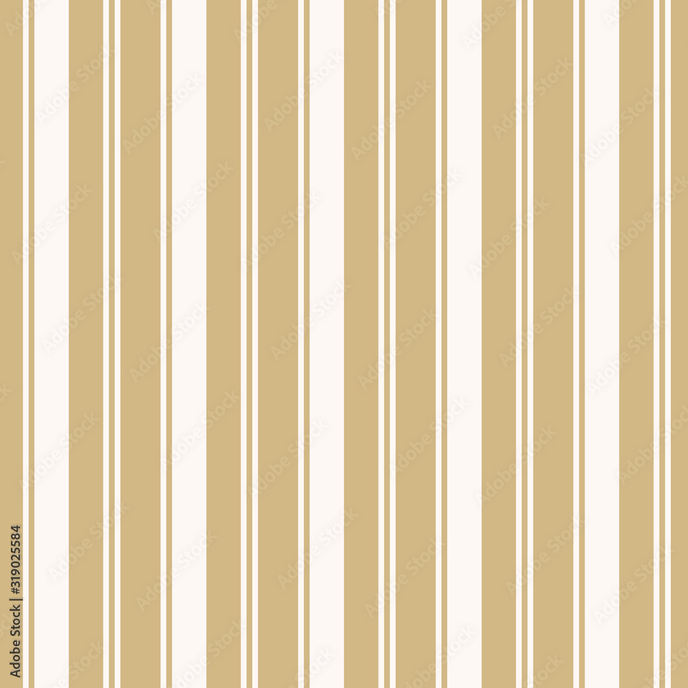 Golden stripes seamless pattern. Simple vector texture with thin and ...