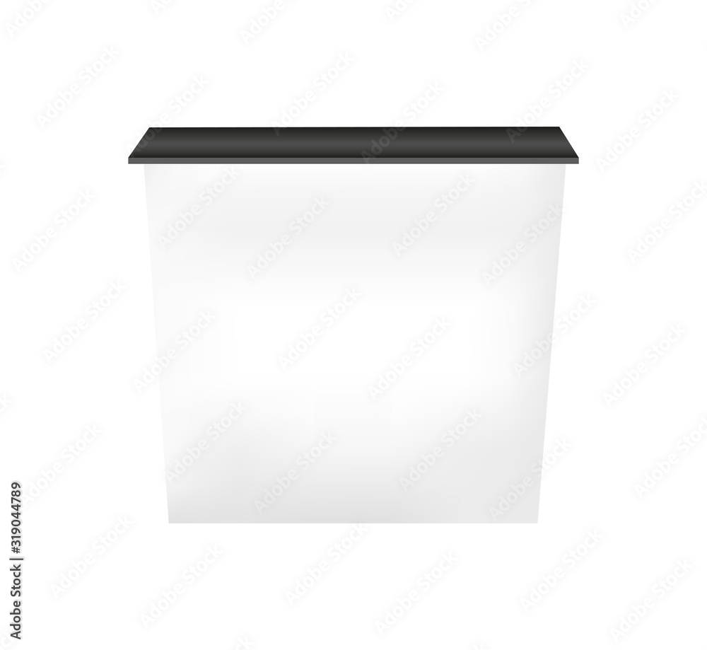 Vector square or rectangular blank white exhibition event presentation ...