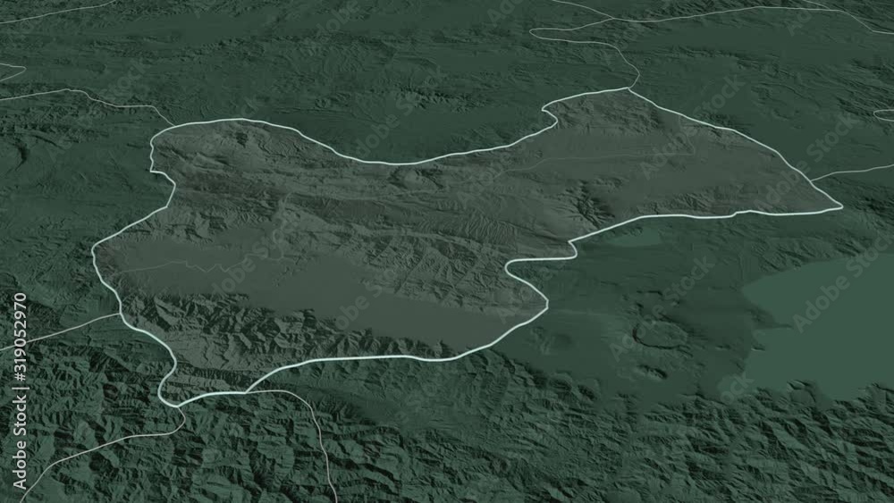 Mus, province with its capital, zoomed and extruded on the ...