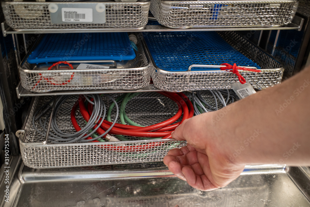 in a central sterilization department, the instruments used for an ...