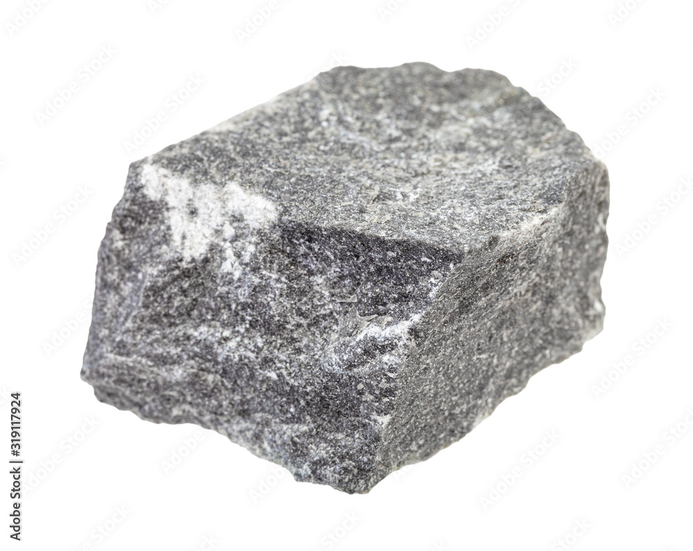 rough Andesite rock isolated on white Stock Photo | Adobe Stock