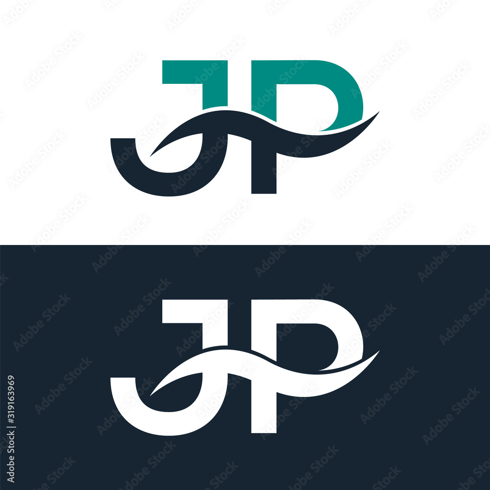 j p vector logo, j p Stock Vector | Adobe Stock