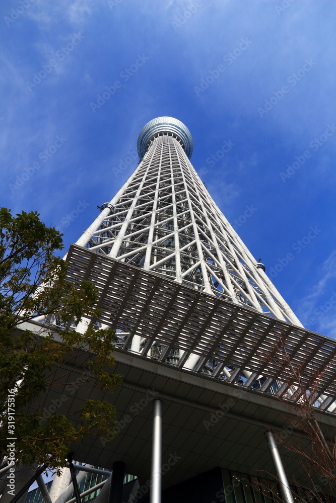 TOKYO, JAPAN - NOVEMBER 30, 2016: Tokyo Skytree Tower in Japan. The ...