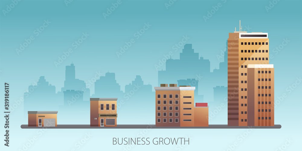 Business Building Vector