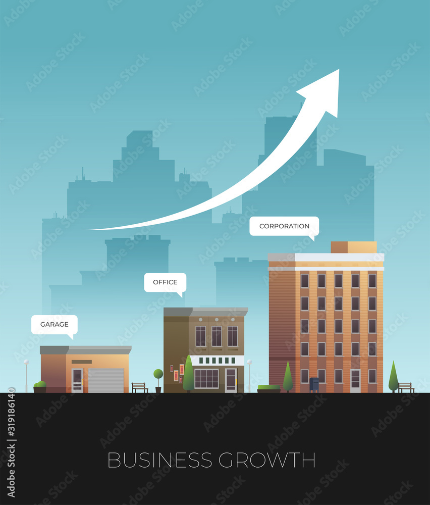 Business Buildings Vector